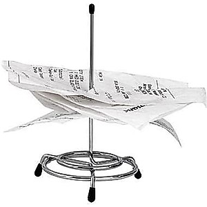 1InTheOffice Receipt Holder, Ticket Stabber, Receipt Holder Spike, Chrome, 6 Pack