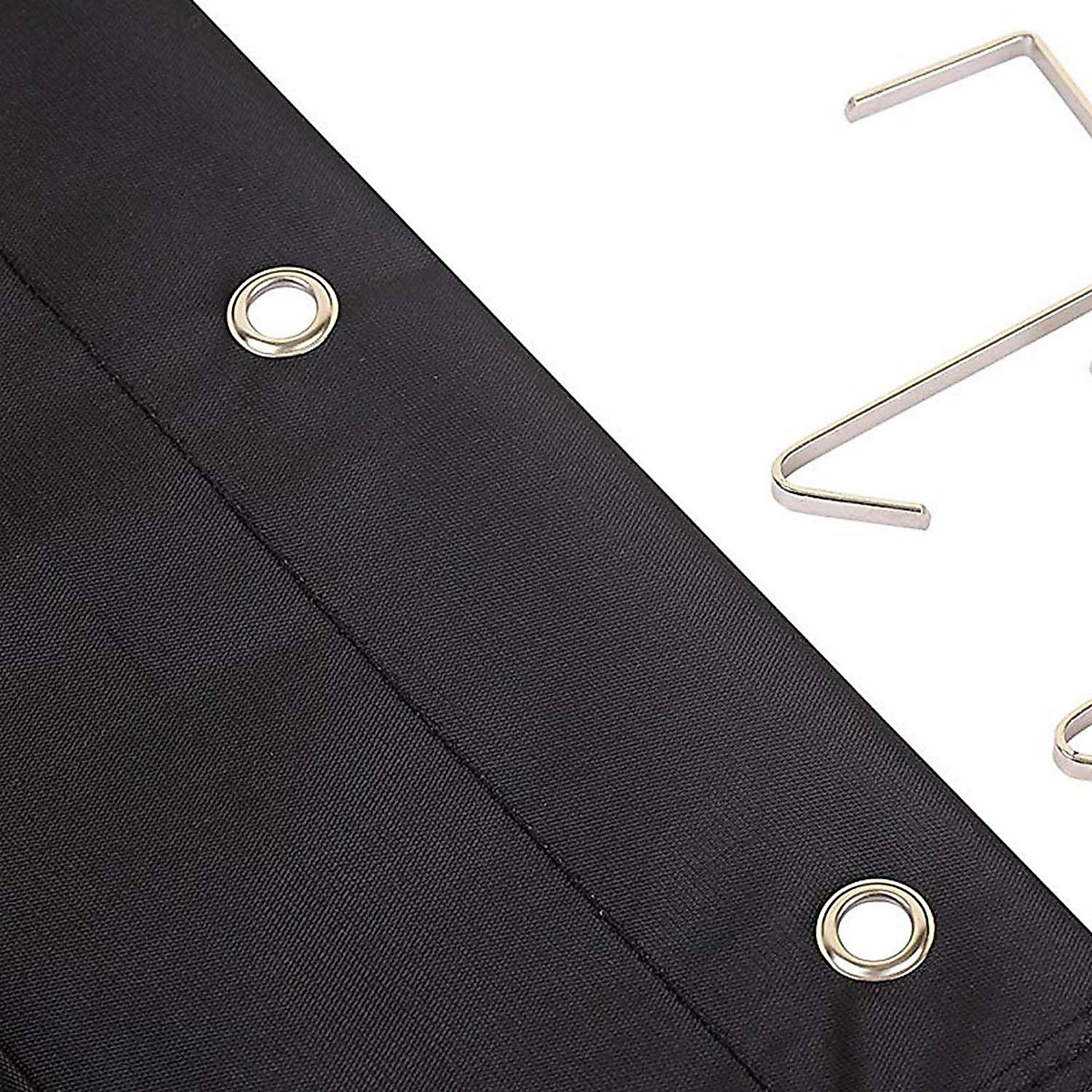 Hanging File Holder Organizer Rack, 30 Pocket File Folder Black, Wall Mount, Folder Tabs, 5 Metal Hooks, Hang Desk File, Letter, Magazine, Mail, Calendar, Home Decor Storage Cabinet, Office, Shelf