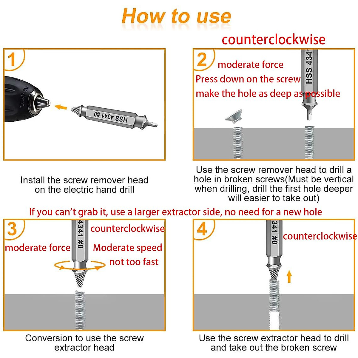 Gifts for Men,Damaged Screw Extractor Set-Christmas Stocking Stuffers for Adults Men Him,Mens Gifts,Husband,Stripped Screws Nuts & Bolts Drill Bit Tools for Easy Removal of Rusty Broken Hardware Gifts
