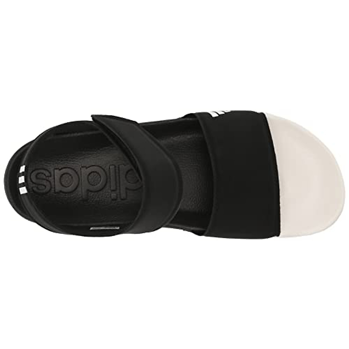adidas Unisex Adilette Sandals, Black/White/Black, 7 US Men