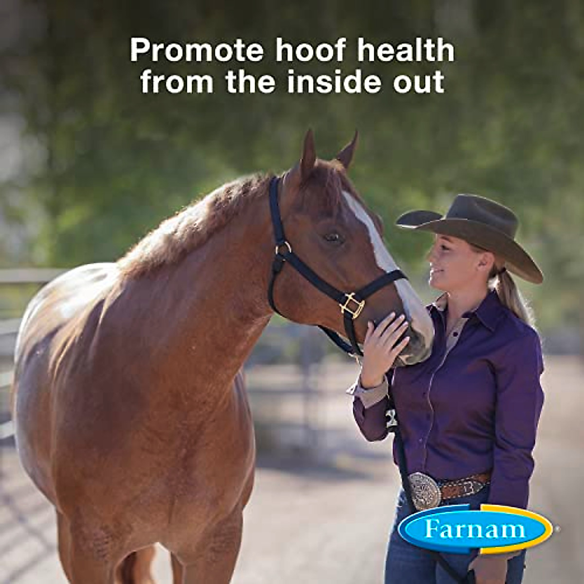 Farnam Horseshoer's Secret Pelleted Hoof Supplements, Promotes healthy hoof growth, maintains hoof walls & supports cracked hooves, 11 lbs., 30 day supply