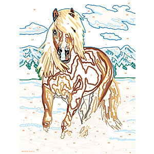 Ravensburger CreArt The Royal Horse Paint by Numbers Kit - Ideal for Kids & Beginners | Complete Set | DIY Home Art Project | Great Gift for Ages 9 and Up