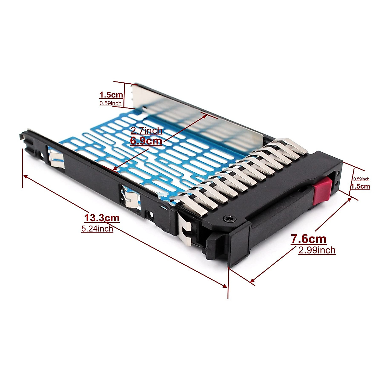 BTHEBKRS 2-Pcs 2.5" SAS SATA Hard Drive Tray Caddy for HP Proliant DL360 DL380 ML350 DL385 DL580 G4 G5 G6 G7 378343-002 371593-001