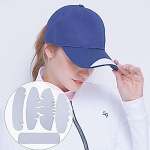 FKUMLUN 25 Pcs Baseball Caps Inserts Shapers, 5 Design Cardboard Hat Support Brim Holder Universal Cap Inner Liner,White