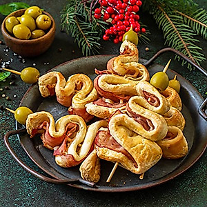 Minisland Premium 6 inch Bamboo Skewers for Appetizers Fruit Kabobs 3mm Thin Small Short Wooden Food Sticks 100 Counts, Many Sizes Choices 4.7"/5.5"/6"/7"/8"/10"/12" -MSL164