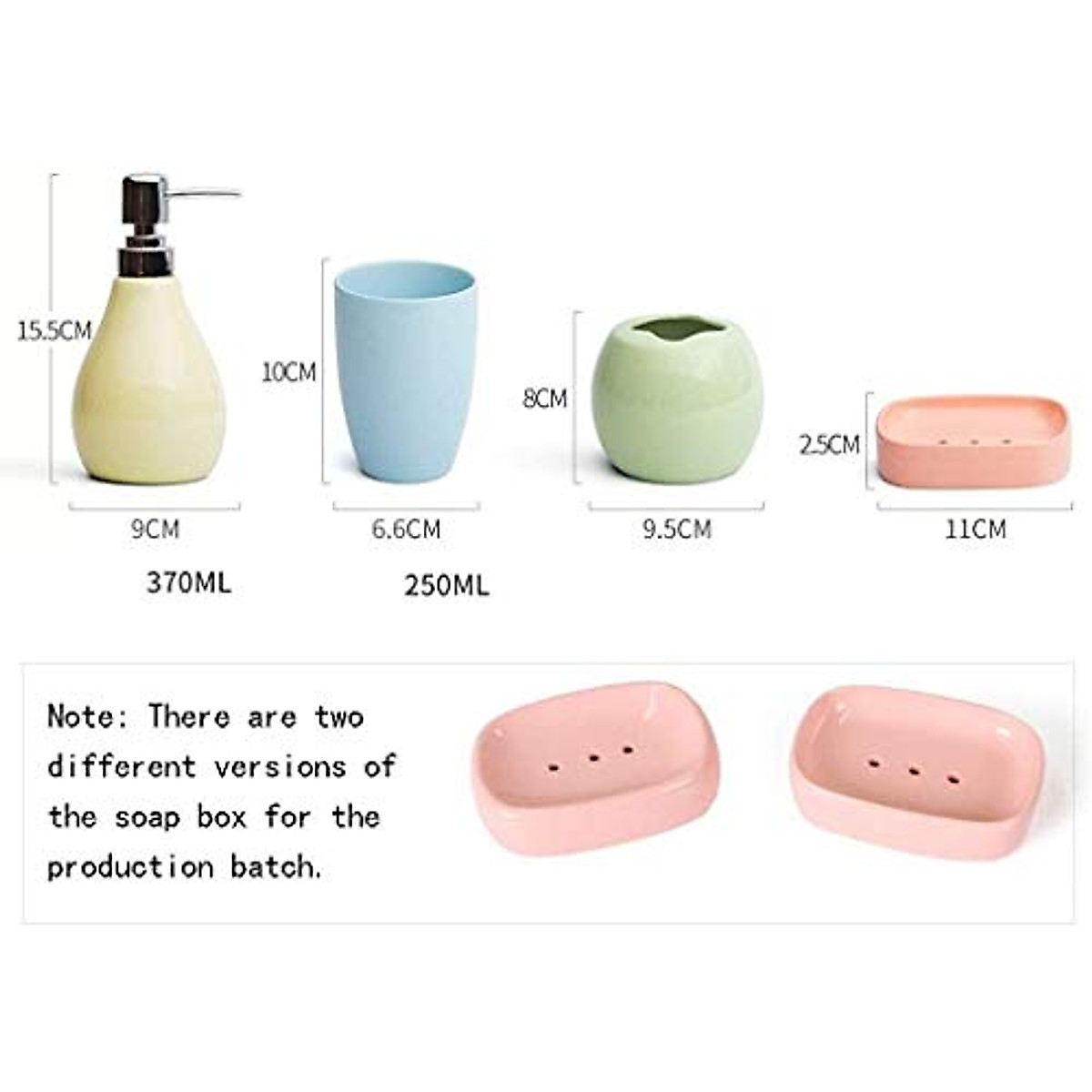 Soap Dispenser Refillable Hand Lotion Dispensers, Bathroom Accessory Set Ceramic Soap Dish Soap Dispenser Toothbrush Holder Glass Tumbler 5pcs Bathroom Accessories Set Home Furniture Set Bathroom Toil