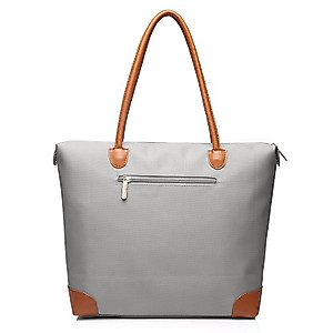 NNEE® Water Resistance Nylon Tote Bag & Multiple Pocket Design - Gray