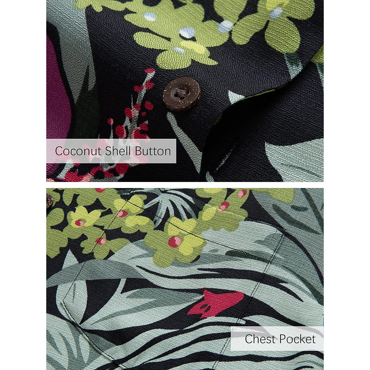 Havana Breeze Men's Hawaiian Button Shirts Breathable & Luxurious Silk Blend Short Sleeve Blouse for Vacation Safflower XXL