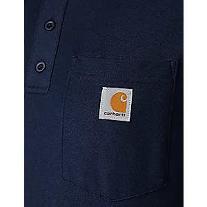 Carhartt Men's Loose Fit Midweight Short-Sleeve Pocket Polo, Navy, XX-Large