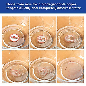 90 Pack Toilet Targets for Boys, Potty Training Flushable Vehicle Target, 2 x 2 Inch Pee Targets for Boys, 100% Biodegradable and Sewage Safe