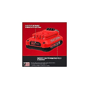 CRAFTSMAN V20 Battery, 2.0 Ah, Lithium Ion Battery (CMCB202)