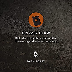 Kicking Horse Coffee, Grizzly Claw, Dark Roast, Ground, 10 oz - Certified Organic, Fairtrade, Kosher Coffee