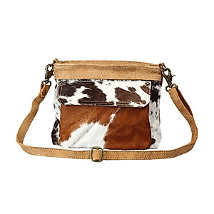 Myra Bag Vintage Bygone Leather & Cowhide Crossboy Bag S-1212