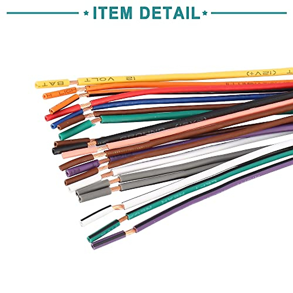 ACROPIX Car CD Player Wiring Harness Speaker Wire Adapter Fit for Ford Explorer White