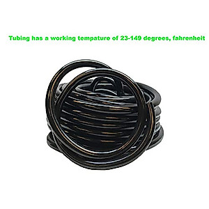 Viagrow V708245 Vinyl Multipurpose Irrigation Tubing(100ft, 3/4 inch ID-1 inch OD), Black