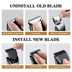 Telfun Electric Groin Hair Trimmer Ceramic Blade Head Refill, Hygienic Snap-in Trimmer Replacement Cartridge, Personal Shaver Replaceable Blade, 1 Pack