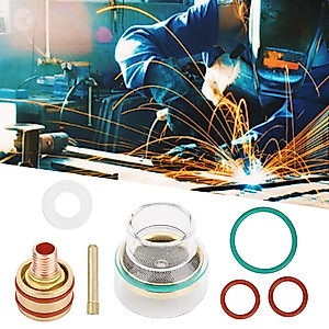 Welder The Rubber Torch 3.2Mm Tfm53Ncn Tig Welding Kit Tig Torch Welding Torch Glass Cup Collet for Wp9 Wp202.4Mm (1.6mm)