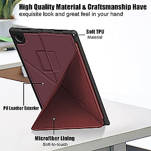 Tablet PC Case Compatible with Samsung Galaxy Tab A8 2021 SM-X200 Tablet Case,Slim Stand PC Hard Back Shell Protective Smart Cover Case,Multi-Viewing Angles Folio Case Cover Auto Sleep/Wake Protective