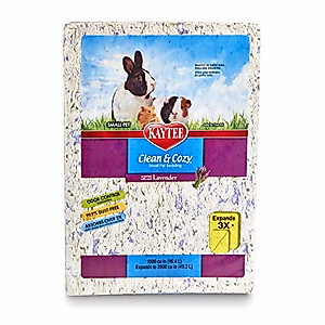 Kaytee Clean & Cozy Lavender Bedding For Pet Guinea Pigs, Rabbits, Hamsters, Gerbils, and Chinchillas, 49.2 Liters