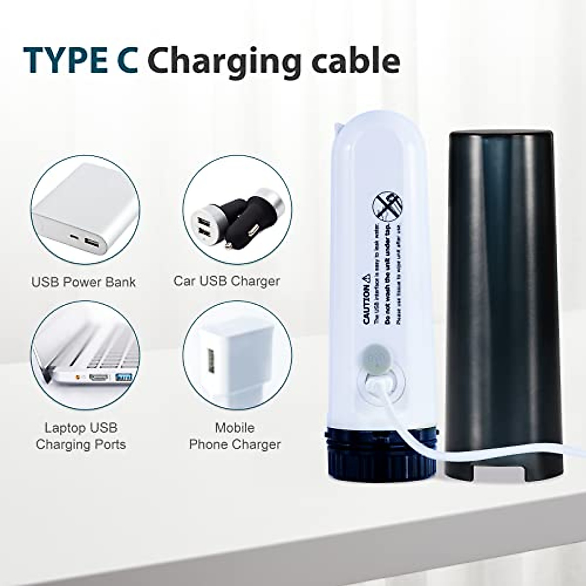 Portable Travel Bidet Electric Mini Atomizer with USB Cable Charging is Used for Soothing Postpartum Care Perineal Personal Cleaning