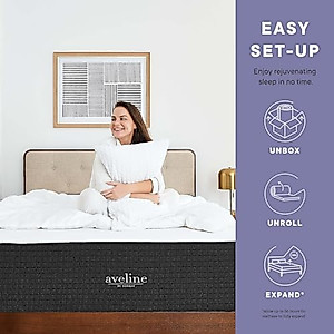 Modway Aveline Gel Infused Memory Mattress with CertiPUR-US Certified Foam, Full, White