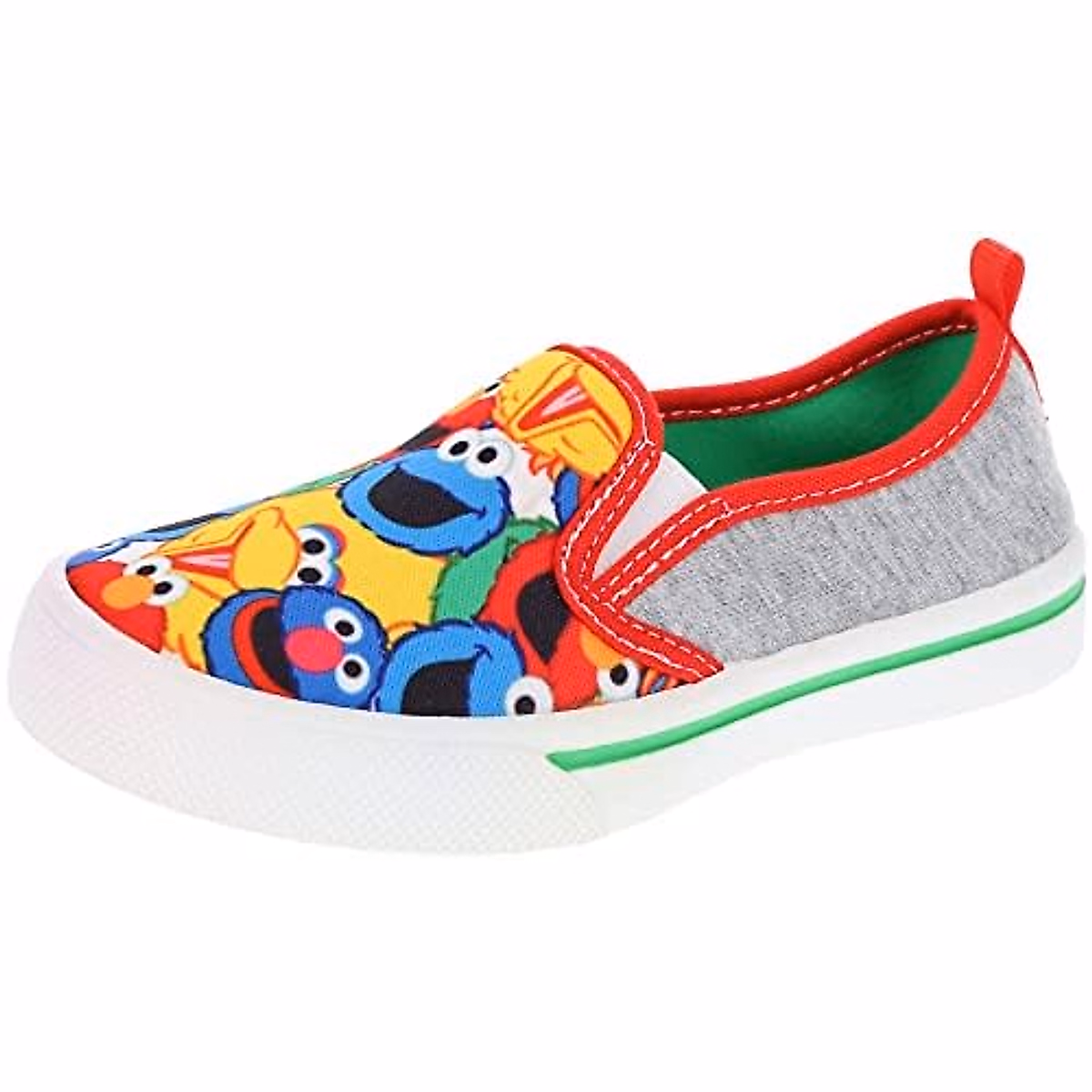 Sesame Street Toddler Sneakers Allover Character Print, Toddler Size 7, Multi