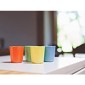Pomelo Bamboo Cups for Kids, Eco Friendly Cups, BPA Free Cups | Kids Drinking Cups, Good Sippy Cup for Kids | Drinking Cups for Kids, Cup Set, Toddler Open Cup, Kids Snack Cup (4 Pack / 6 oz)