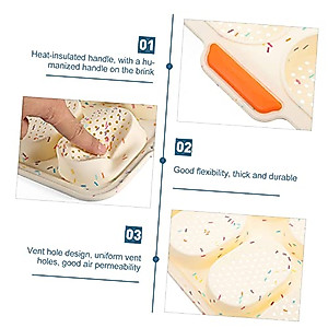 SOLUSTRE 1pc Color Baking Mold Cookie Cake Pan Pudding Kitchen Baking Tray French Bread Pan Silicone Baking Pan Baking Accessories Bread Loaf Pan Silicone Fondant Silicone Loaf Pan Candle