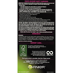 Garnier Olia Ammonia Free Permanent Hair Color, 100% Gray Coverage (Packaging May Vary), 6.43 Light Natural Auburn, Red Hair Dye, Pack of 1