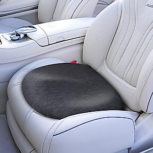 Seat Cushion for Office Chair Car - Memory Foam Chair Pad Sciatica & Back Coccyx Tailbone Pain Relief - Non-Slip Ergonmic Butt Pillow for Computer Desk, Wheelchair, Gaming School Chair - Grey