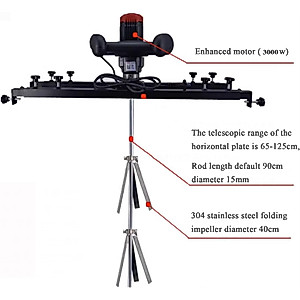 IBC Paint Mixer, 3000W Electric Tank Mixer Machine, With Support Hanger, Folding Propeller, for Ink Dissolver Agitator