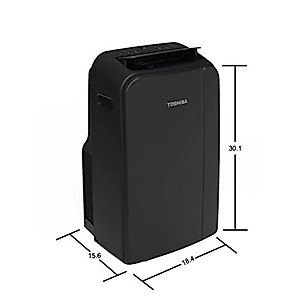 (Renewed) Toshiba 13,500 BTU (10,000 BTU DOE) 115-Volt WiFi Portable Air Conditioner with Dehumidifier for up to 450 sf