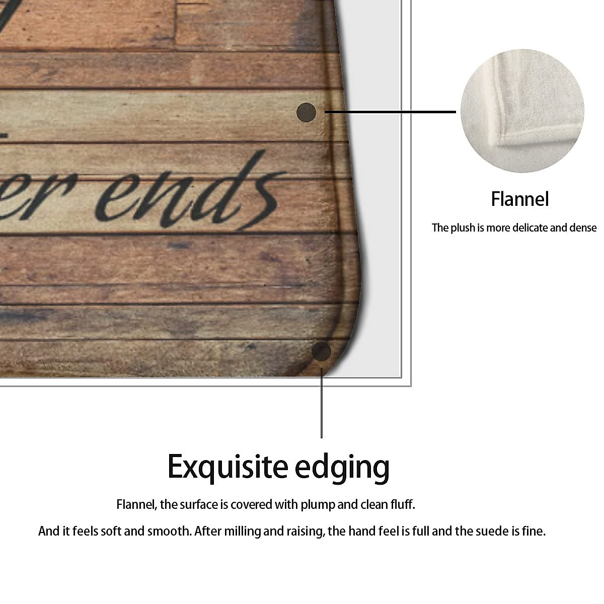 Farmhouse Style Kitchen Mats Sets 2 PCS Cushioned Anti Fatigue Comfort Mat Ergonomically Engineered Soft Wood Grain Kitchen Rug Waterproof Non-Skid for Kitchen Sink Laundry 17"x47"+17"x24"