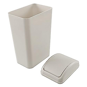 Ramddy Slim Trash Can, 14 Liter Modern Swing Garbage Bin