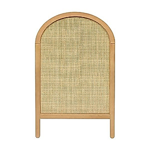 babyletto Bondi Cane 3-in-1 Convertible Crib with Toddler Bed Conversion Kit in Honey with Natural Cane, Greenguard Gold Certified