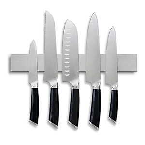 Maypes Stainless Steel Knife Magnetic Strip Multi Use Magnetic Knife Holder for Kitchen Organization Magnetic Tool Organizer for Wall Kitchen Knife Rack Utensil Holder Tool Holder 10 Inch