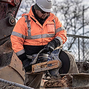 Wells Lamont Men's Black HydraHyde Leather Winter Work Gloves | Water-Resistant | Insulated | Large (1202LK)