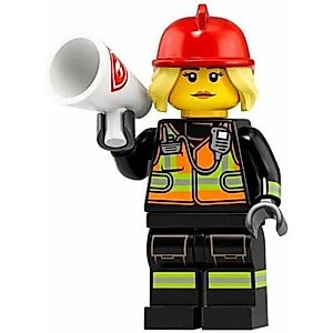LEGO Series 19 Fire Fighter, Yellow