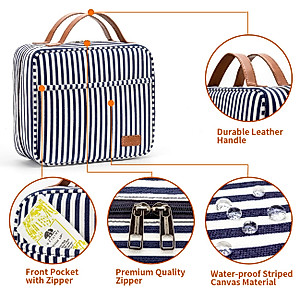 Bosidu Hanging Travel Toiletry Bag,Large Capacity Cosmetic Travel Toiletry Organizer for Women with 4 Compartments & 1 Sturdy Hook,Perfect for Travel/Daily Use/Valentines' Day