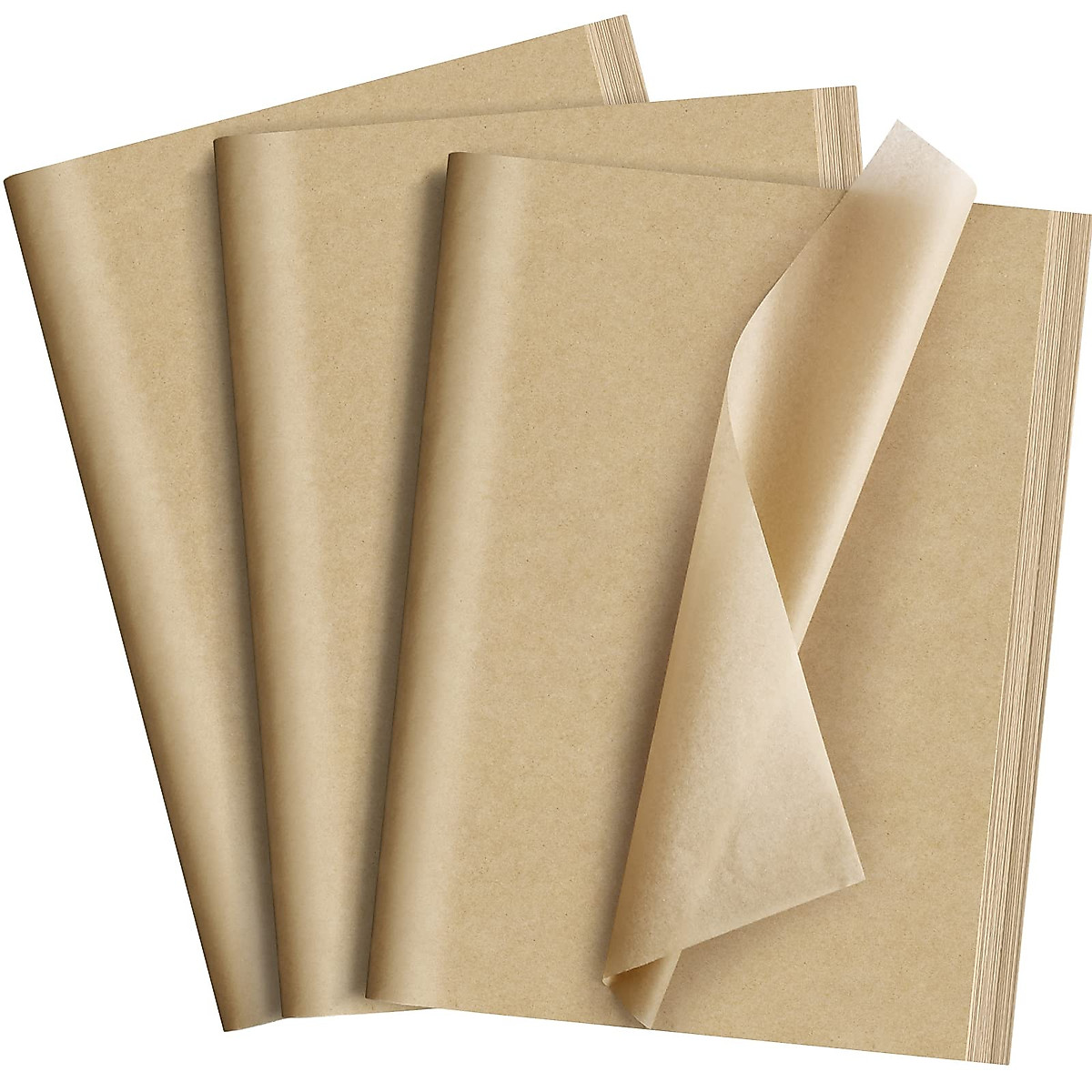 Teling 500 Sheets Kraft Tissue Paper for Gift Bags 14 x 20 Inches Easter Gift Wrapping Tissue Paper Bulk for Weddings Birthday DIY Mother's Day Project Wrapping Crafts Decor(Kraft)