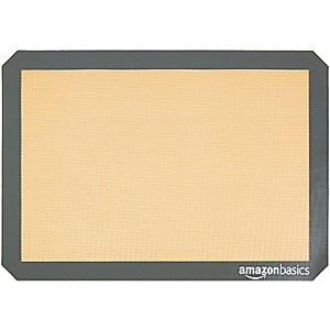 Amazon Basics Silicone, Non-Stick, Food Safe Baking Mat - Pack of 2