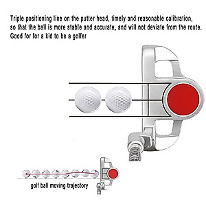 Kids Golf Putter Children Boys Girls Right Handed Golf Clubs Junior Portable Golf Accessories for 3-12 (Red,3-5 Y)