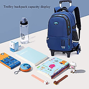 Mfikaryi Solid Color Elemetary Rolling Backpack,Camo Prints Kids Wheeled School BookBag,Backpack with wheels for boys