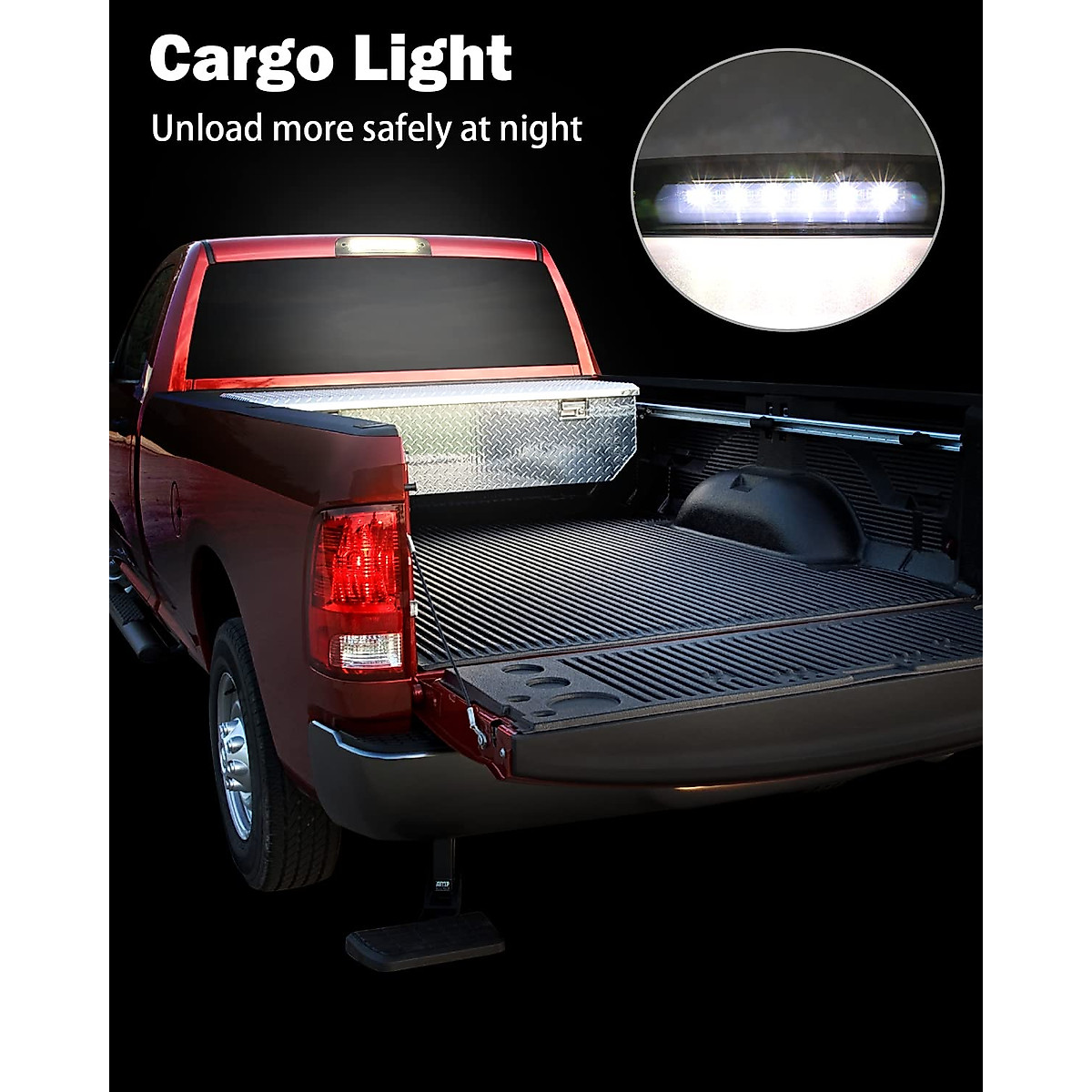 Third Brake Light Compatible with 2009 2010 2011 2012 2013 2014 Ford F150 3rd Brake Light Led Cab Cargo Tail Lights High Mount Brake Light with Seal Gasket