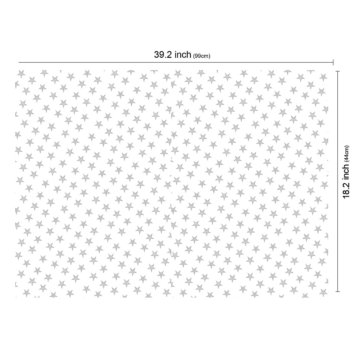 Bromwic Gift Wrapping Paper Roll, 4 Rolls 39 Inch X 18 Inch Per Roll Different Print Design Wrap Paper for Birthday, Christmas, Wedding (Five-pointed star)