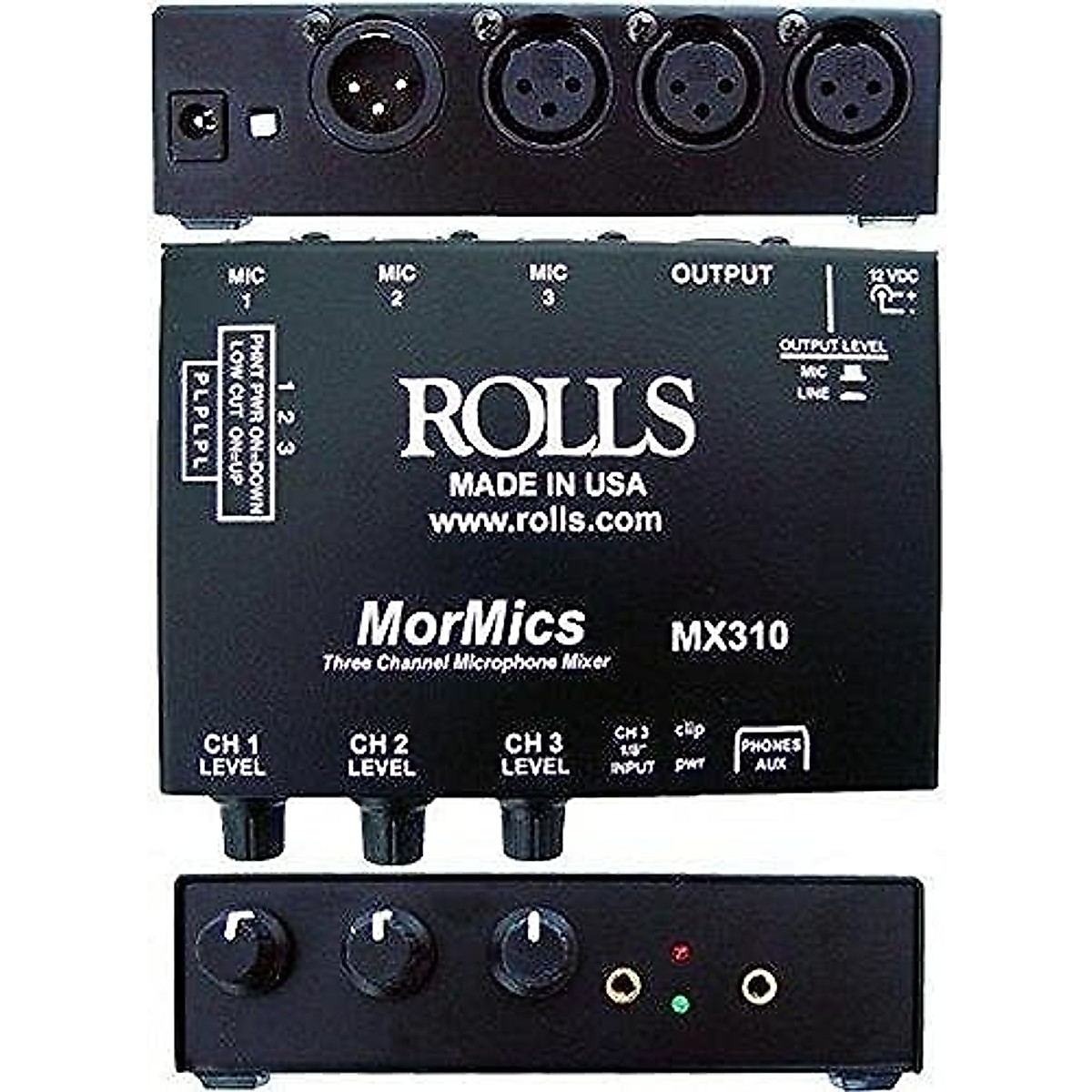 rolls, 3 3 Ch. Mic Mixer/Combiner (MX310)