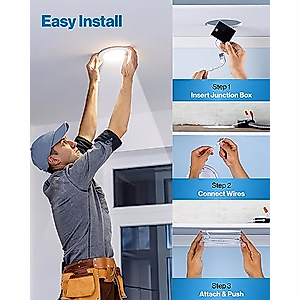 Sunco 24 Pack 6 Inch Ultra Thin LED Recessed Ceiling Lights, Slim Selectable CCT, 2700K/3000K/3500K/4000K/5000K, Dimmable, 14W, Wafer Thin, Canless with Junction Box