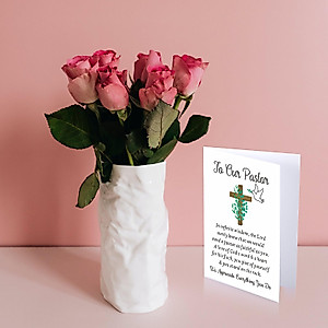 Pastor Appreciation Gifts for Women Men Pastor Appreciation Cards Bulk Pastor Thank You Cards Pastor Gift for Men Priest Minister Church Pastor Birthday Ordination Anniversary Card Religious Christmas