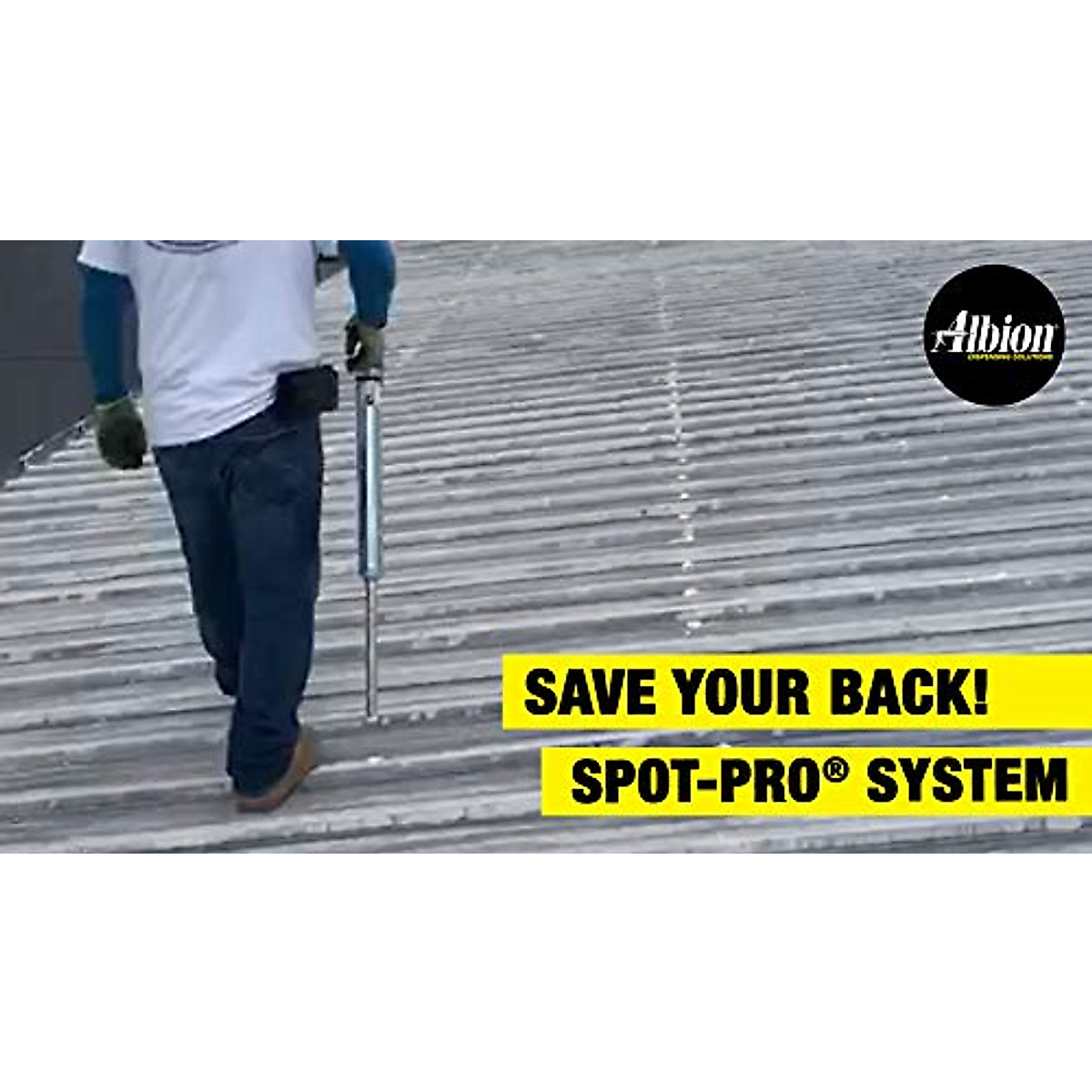 Albion Engineering B12B30SP Spot-Pro System, B-Line Manual Bulk Dispenser + Extension Nozzle for Sealing Exposed Metal Roofing/Siding Fasteners, Complete Kit with Accessories, 30 oz (1 Quart)