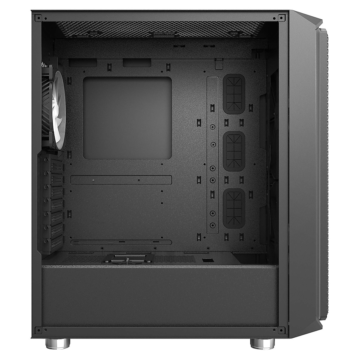 Montech AIR X Black ATX Mid-Tower Case, Super High Airflow, Pre-Installed Dual 200mm ARGB Fans, 120mm ARGB Fan, ARGB Controller, Motherboard Sync, Pull Out Tempered Glass, (AIR X ARGB)